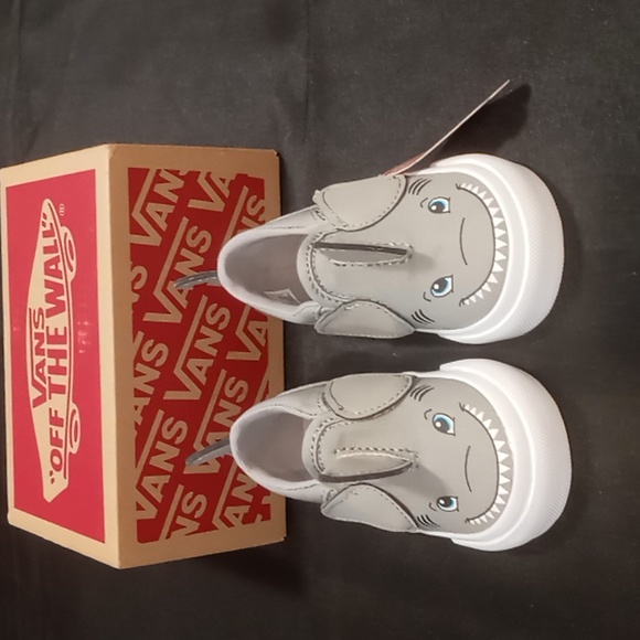Vans | Shoes | Vans Asher V Shark Baby Toddler Boys Sneakers New In Box ...